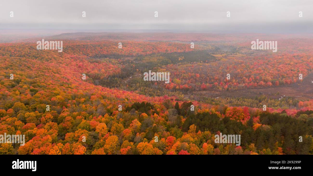 Aerial view of the Jordan River Valley, looking north from Dead Man's ...