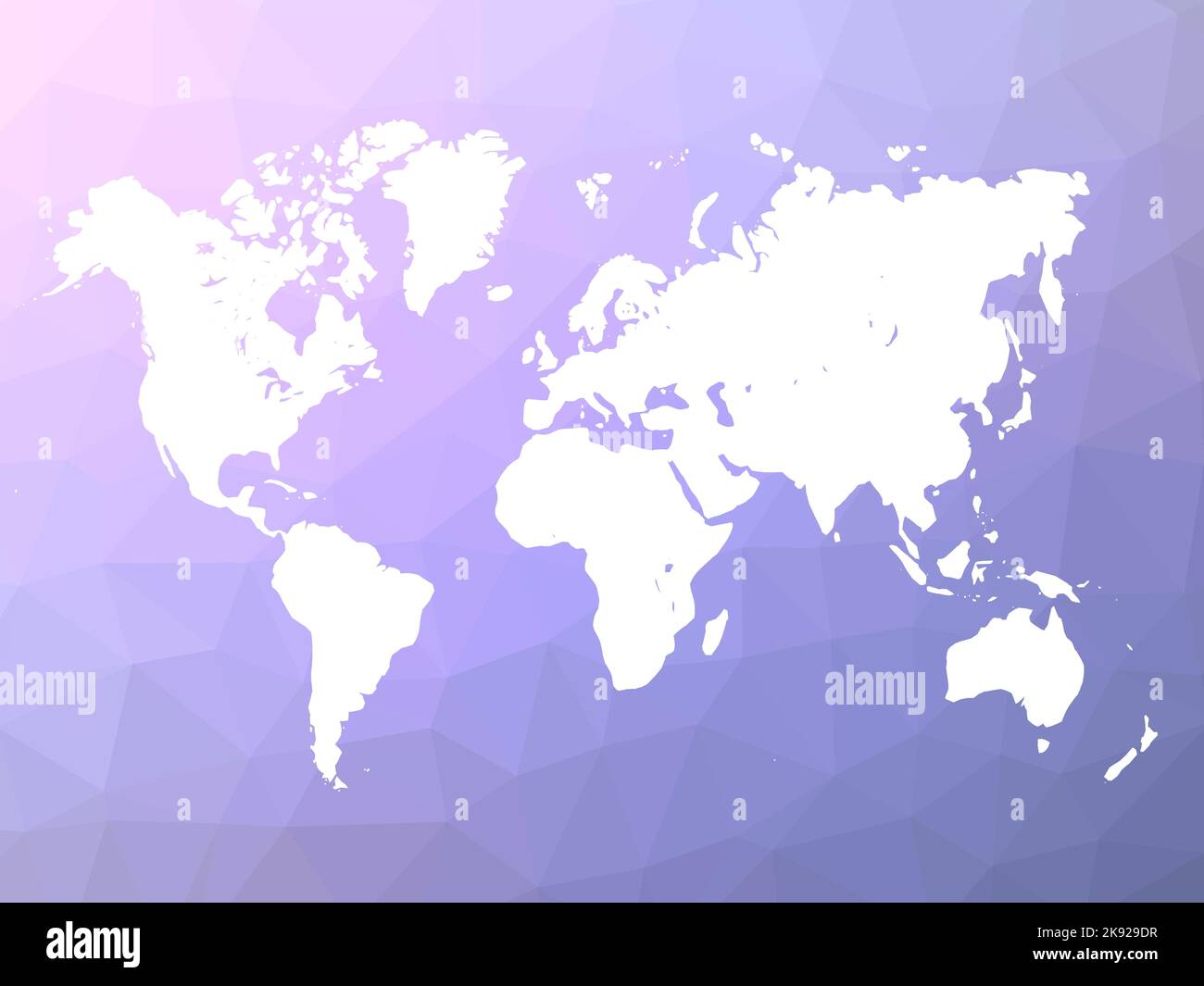 Vector world polygonal map Stock Vector Images - Alamy