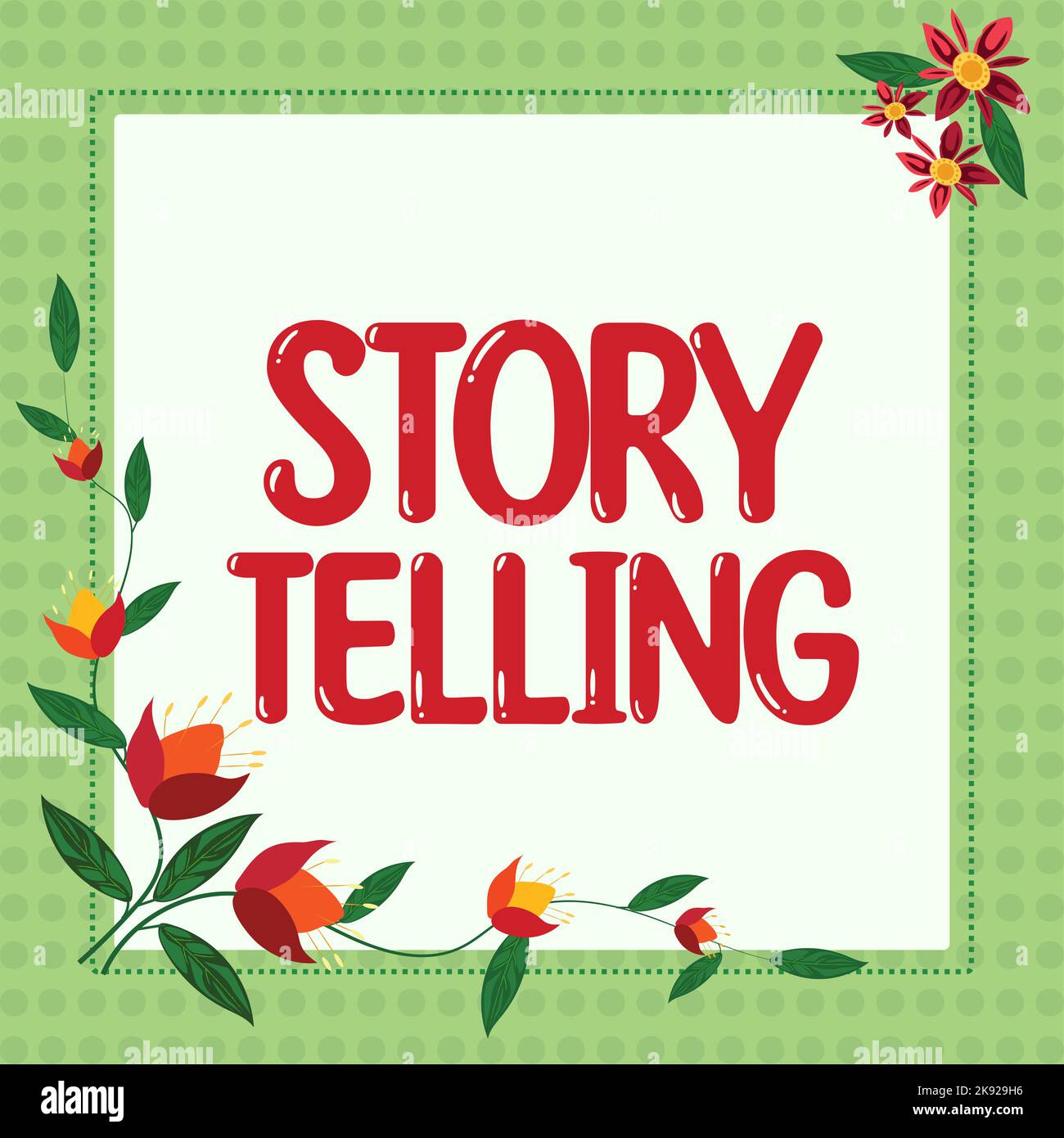 Sign displaying Story Telling. Word for method of limiting stress and ...