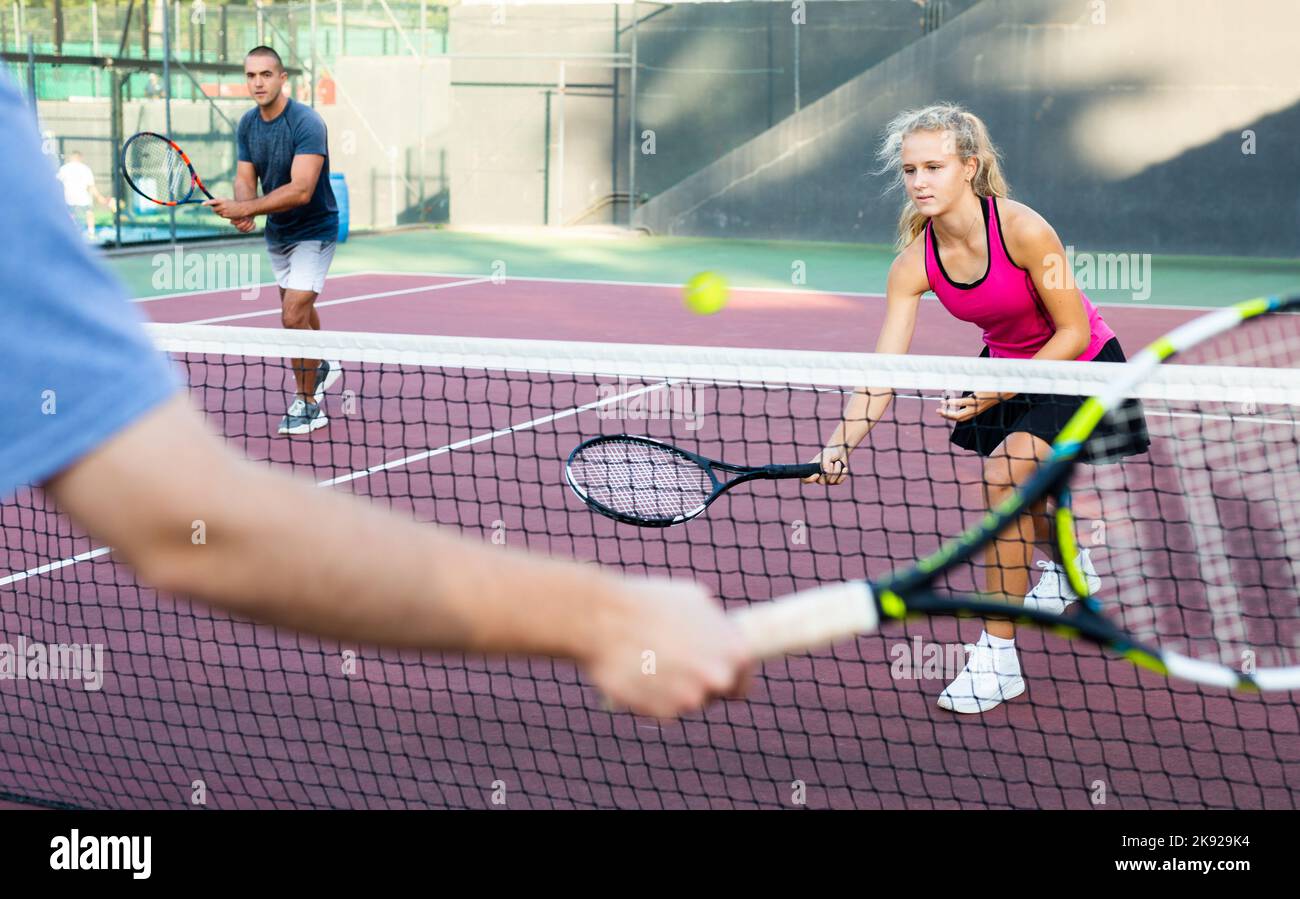 Tennis movement on court hi-res stock photography and images - Alamy