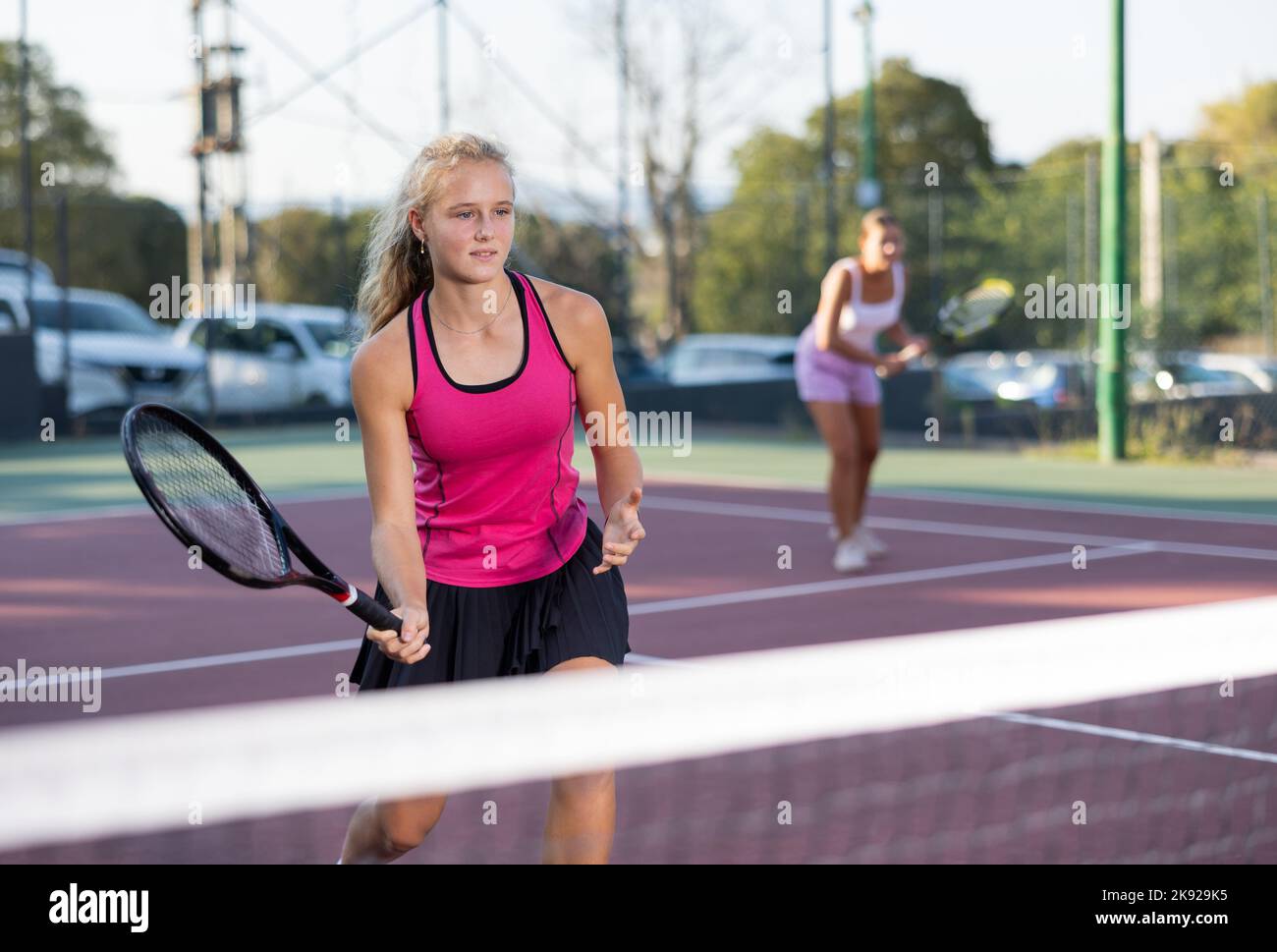 Female tennis player in skirt hi-res stock photography and images - Alamy