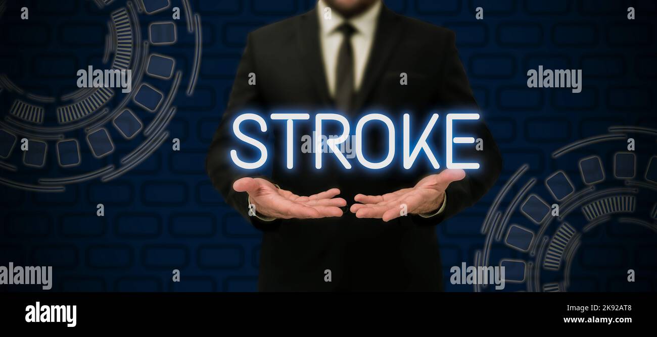 Conceptual display Stroke. Internet Concept caused by bleeding into ... Conceptual display Stroke. Internet Concept caused by bleeding into ...