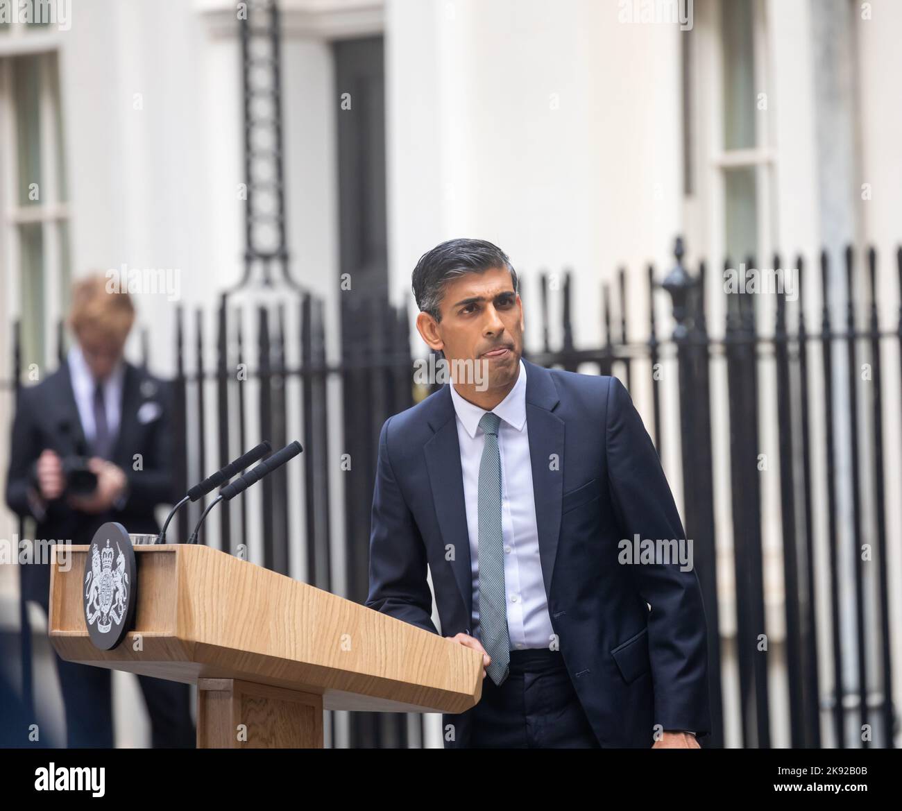 Britain's new Prime Minister Rishi Sunak outside number 10, Downing ...