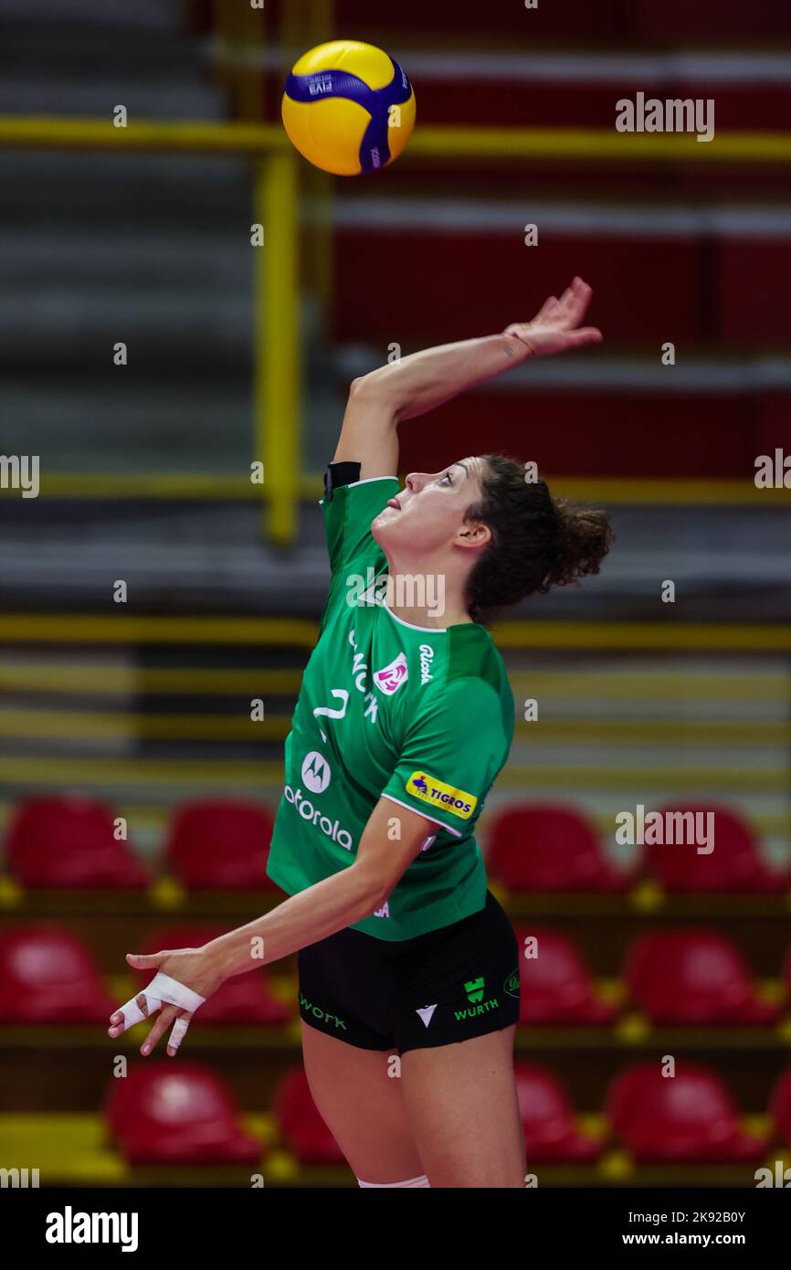 Alice Degradi #2 of UYBA Unet E-Work Busto Arsizio during the Trofeo ...
