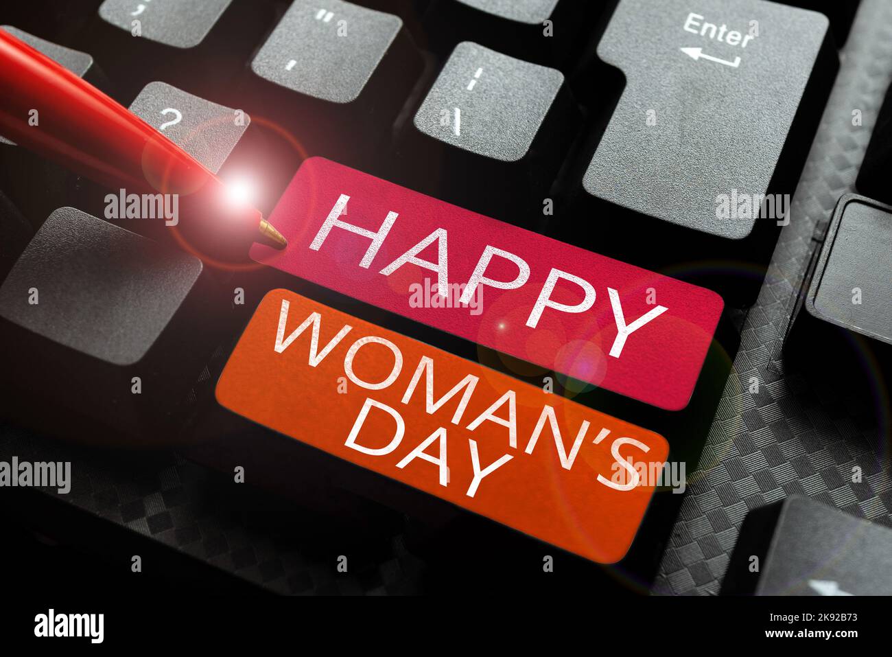 Handwriting text Happy Woman S Day. Word Written on to commemorate the ...