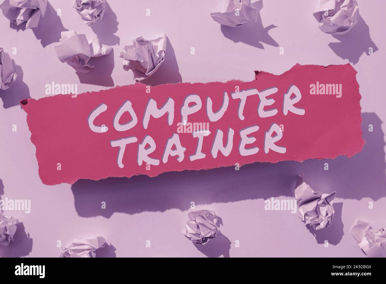 Text sign showing Computer Trainer. Word Written on geographically ... Text sign showing Computer Trainer. Word Written on geographically ...