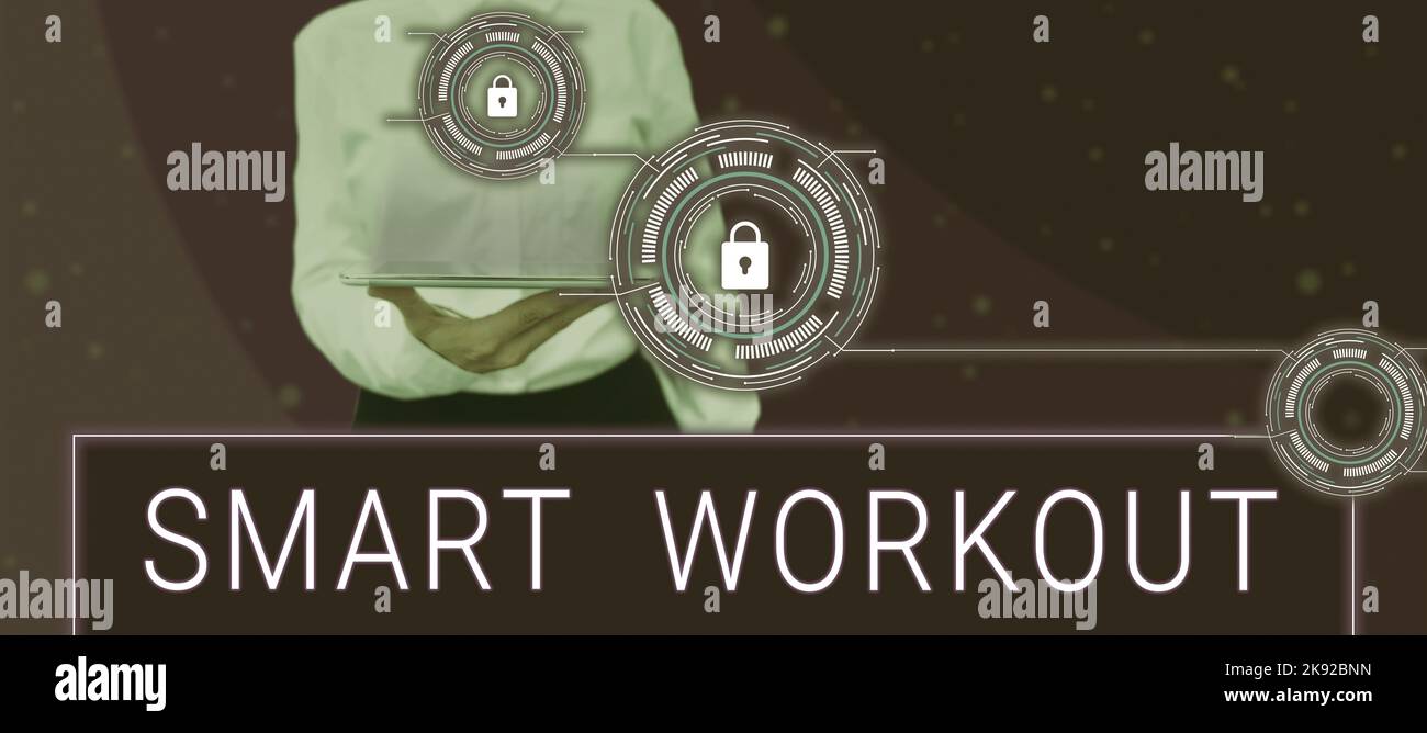 Conceptual caption Smart Workout. Concept meaning properlydesigned ... Conceptual caption Smart Workout. Concept meaning properlydesigned ...