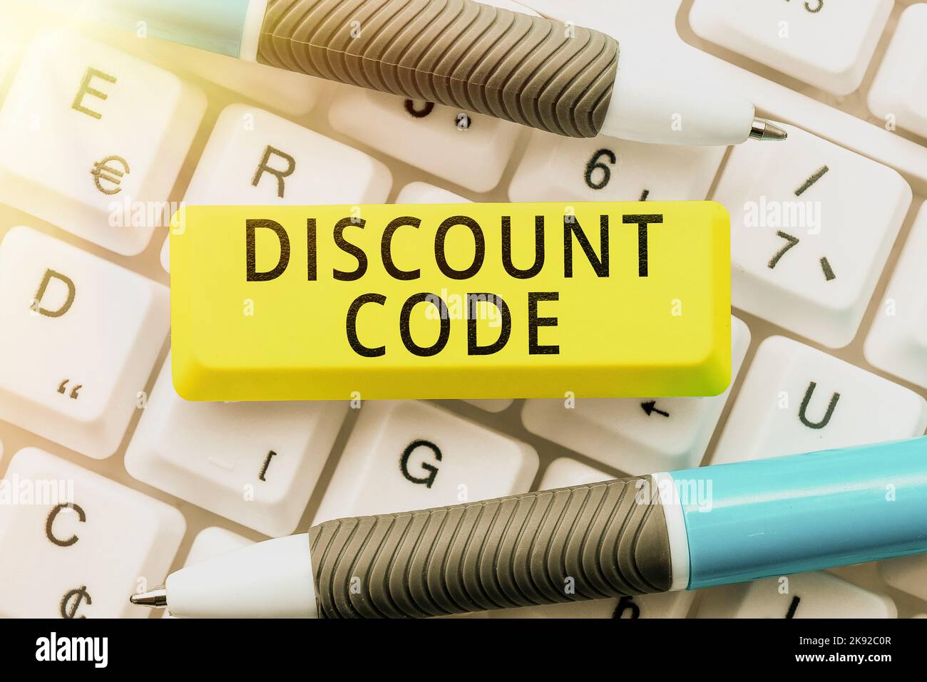 Conceptual display Discount Code. Concept meaning to reduce the price ...