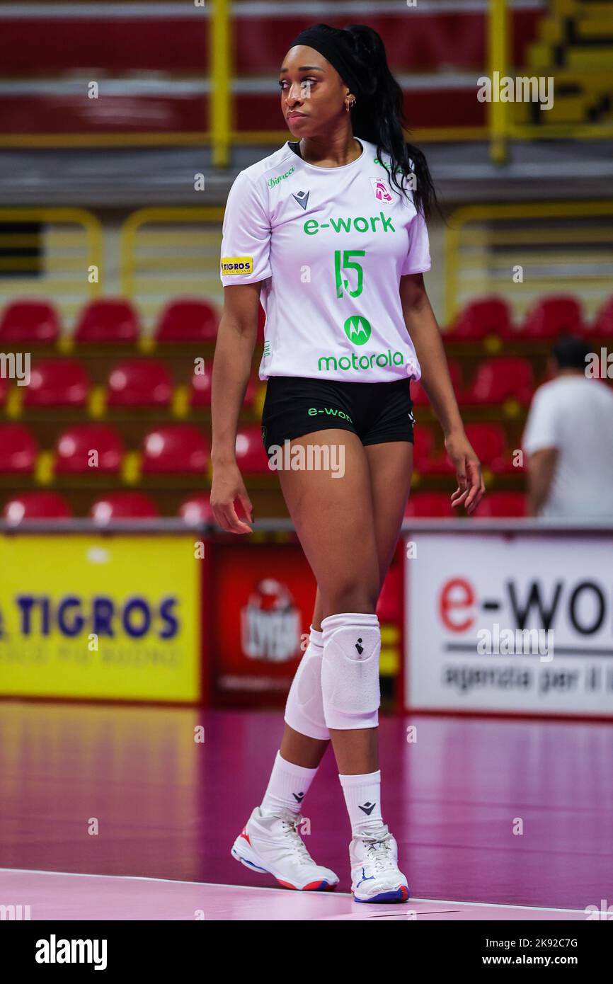 Loveth Omoruyi #15 of UYBA Unet E-Work Busto Arsizio during the Trofeo ...