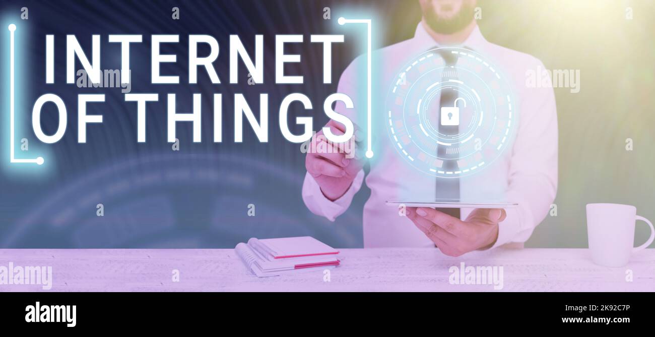 Conceptual display Internet Of Things. Business concept network ...