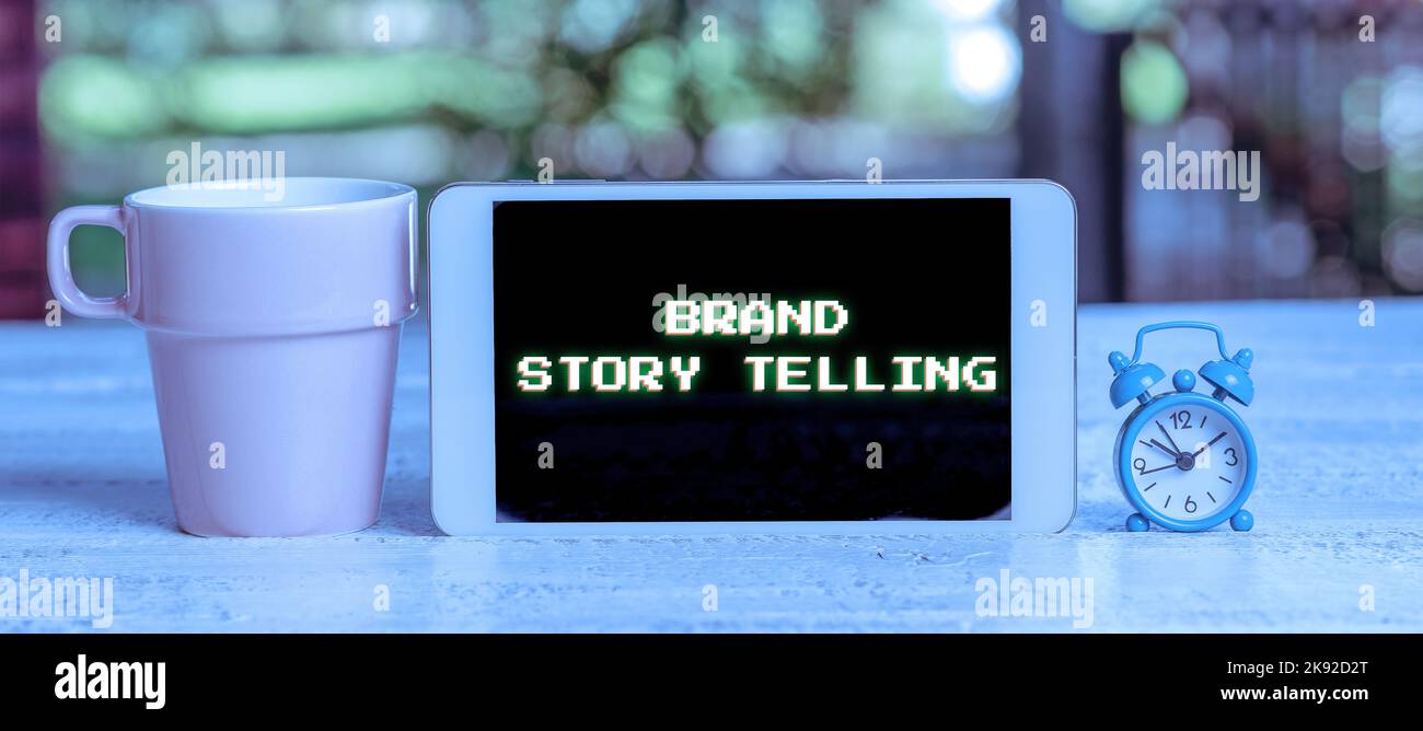 Conceptual display Brand Story Telling. Business concept Blends ...