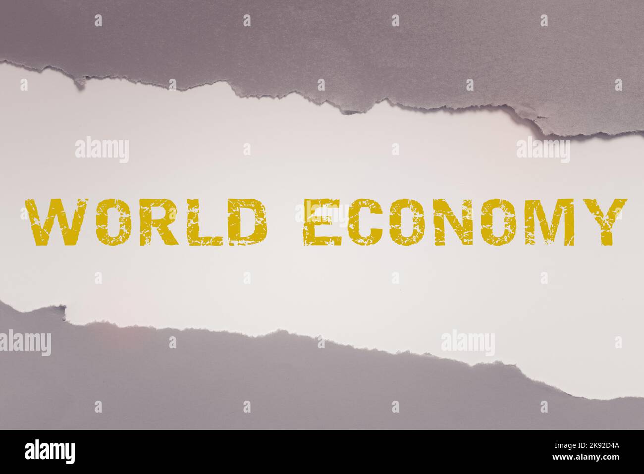 Text caption presenting World Economy. Conceptual photo Looking for ...