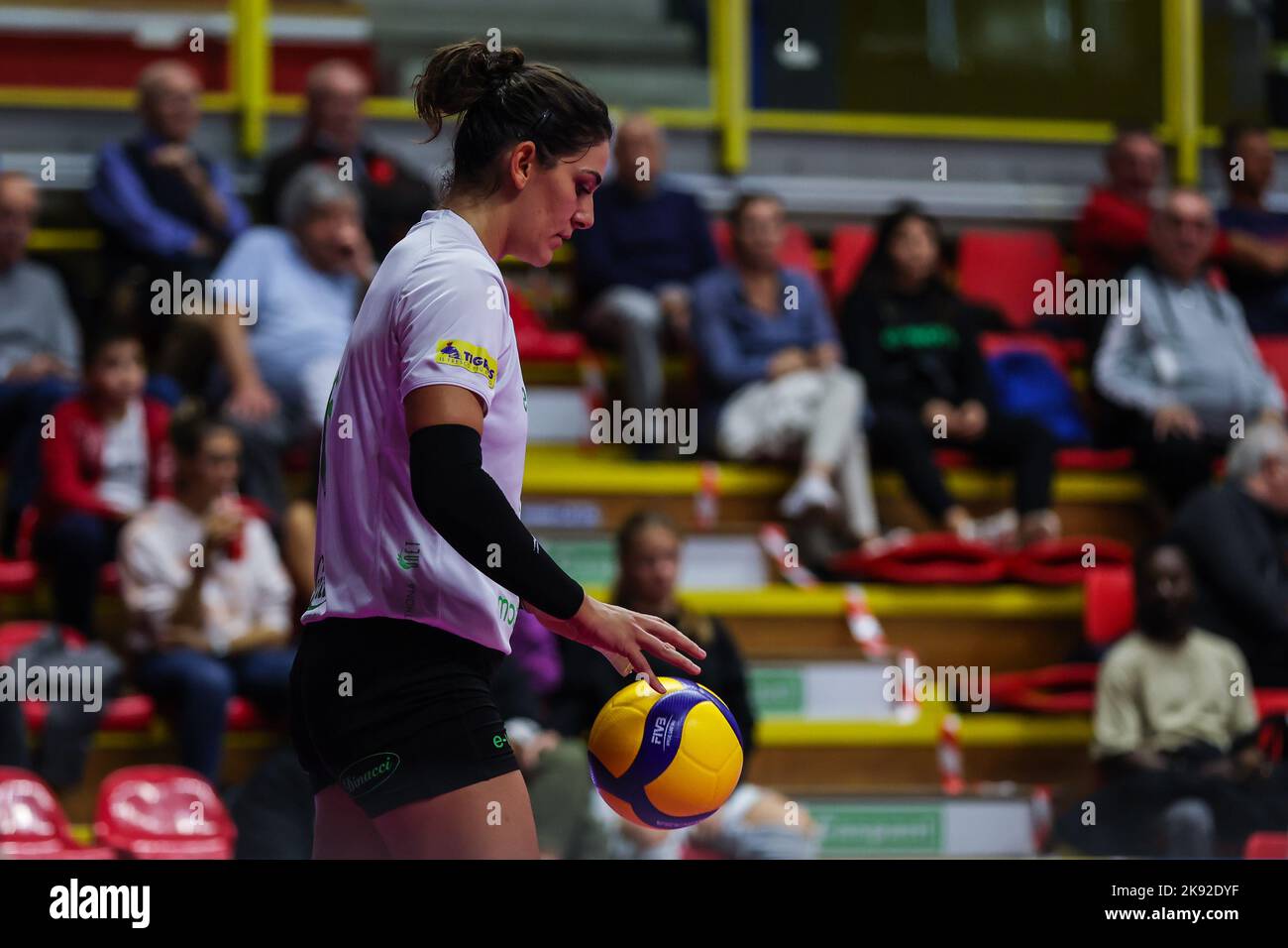 Katerina Zakchaiou #16 of UYBA Unet E-Work Busto Arsizio during the ...