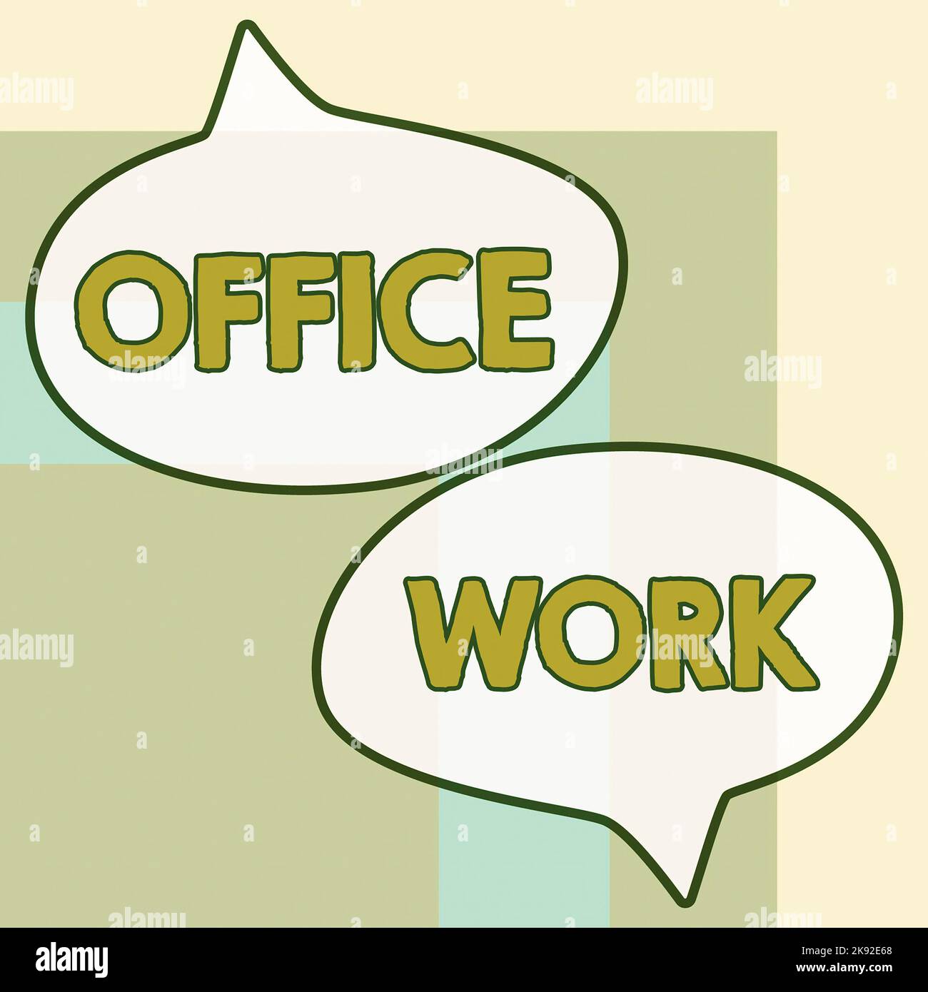 Text caption presenting Office Work. Business approach a work that ...