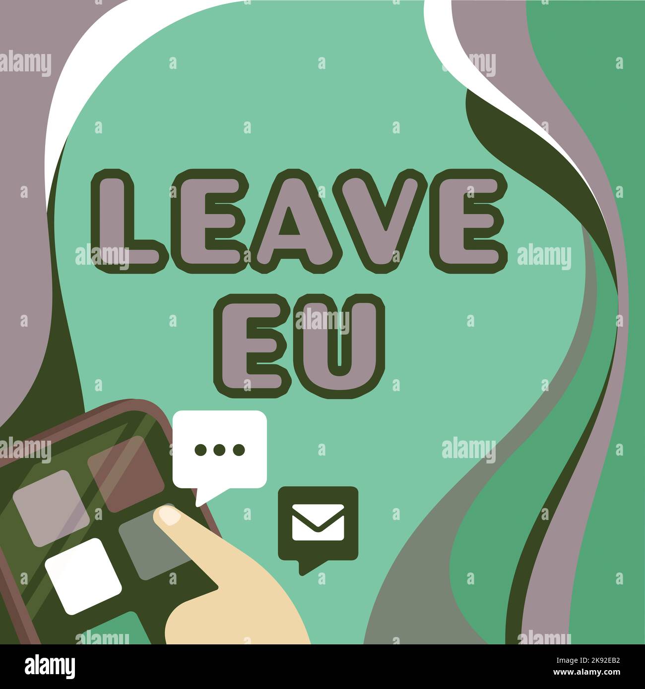 Text sign showing Leave Eu. Conceptual photo An act of a person to ...