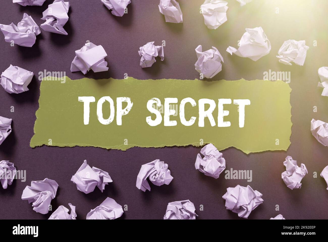 Hand writing sign Top Secret. Word Written on telling someone important ...