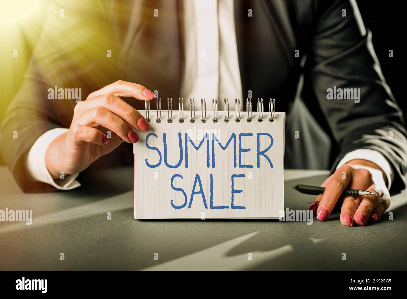 Text sign showing Summer Sale. Business showcase a special type of ...