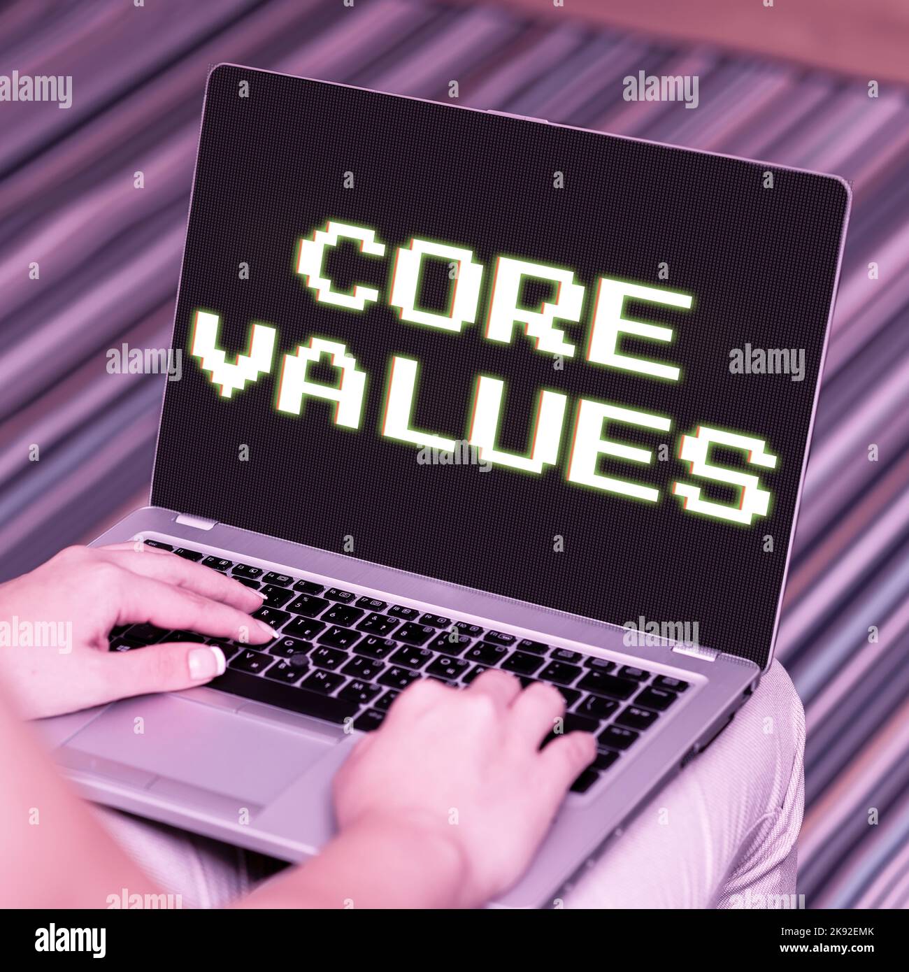 Writing displaying text Core Values. Business idea principles which ... Writing displaying text Core Values. Business idea principles which ...