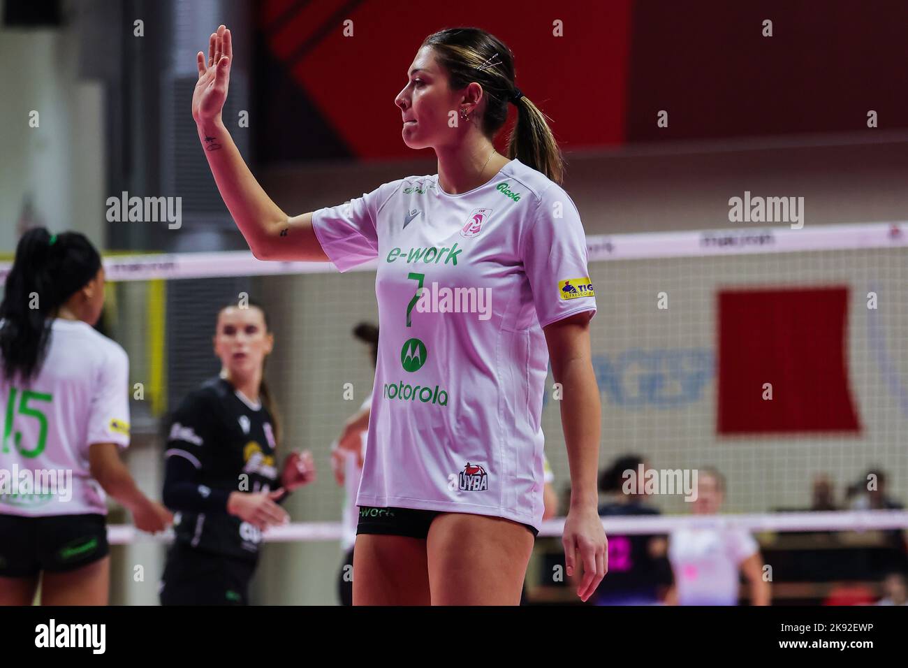 Rosamaria Montibeller #7 of UYBA Unet E-Work Busto Arsizio during the ...