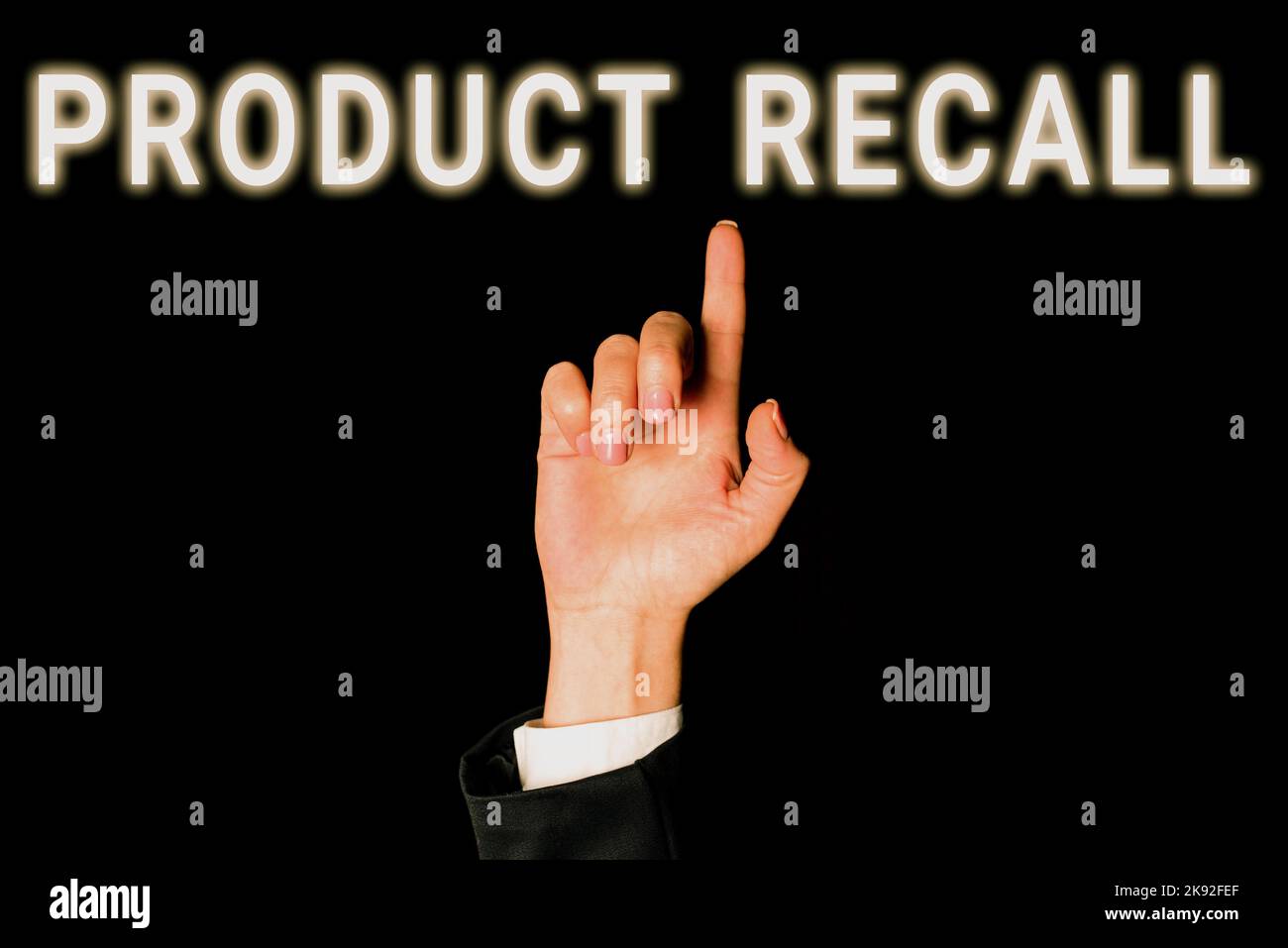 Writing Displaying Text Product Recall Business Showcase Request To Return The Possible Product