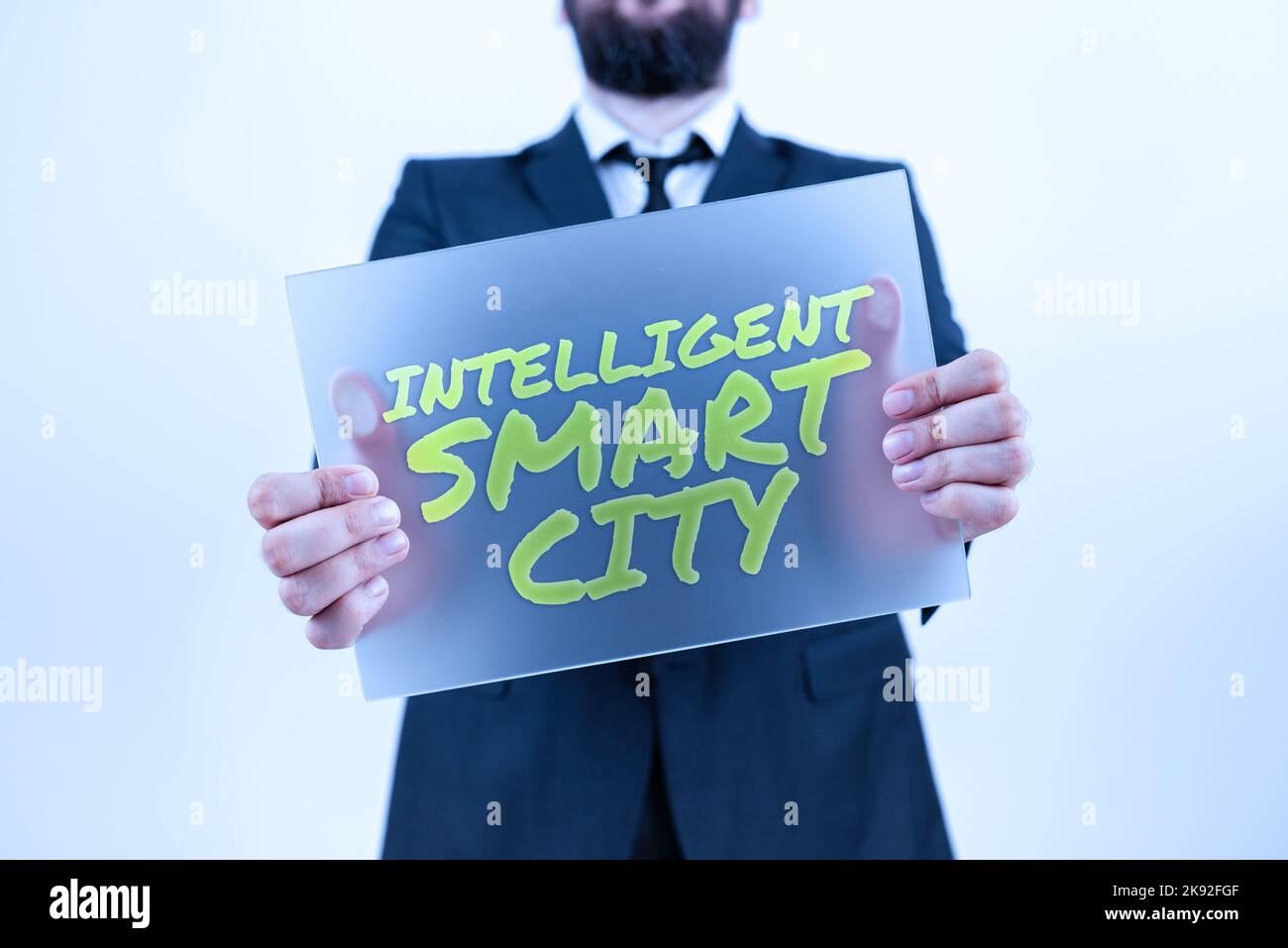 Writing displaying text Intelligent Smart City. Word for Urban ...