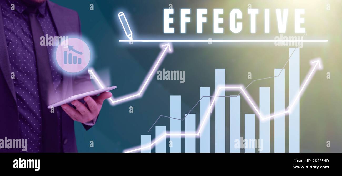 Inspiration showing sign Effective. Concept meaning equal to the rate ...