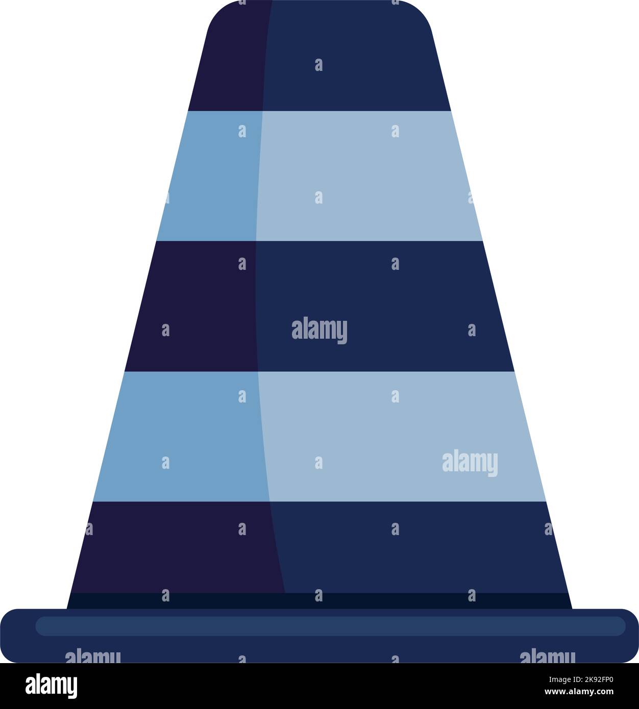 blue traffic cone signal Stock Vector Image & Art - Alamy
