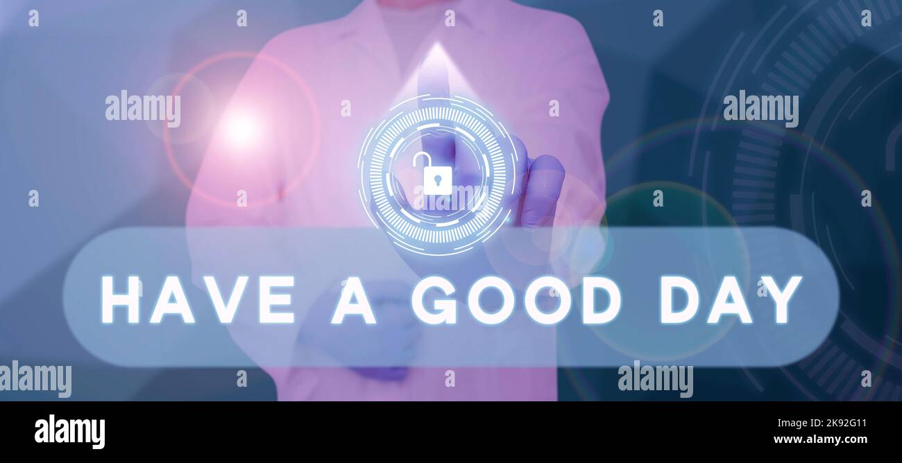 Text showing inspiration Have A Good Day. Business overview Nice ...