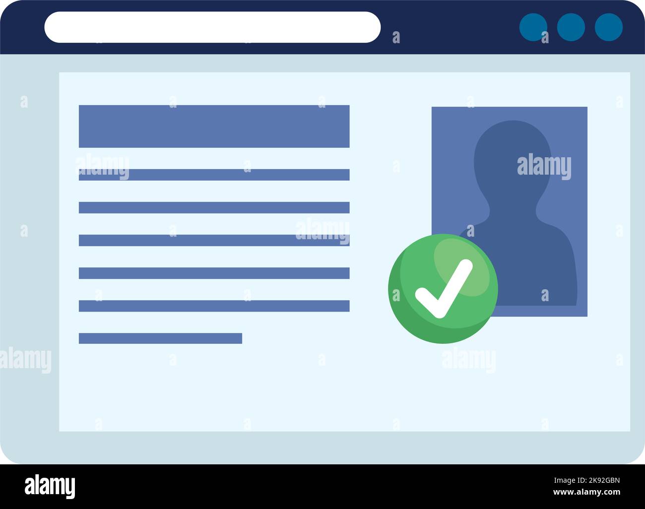 Browser web site check Cut Out Stock Images & Pictures - Alamy