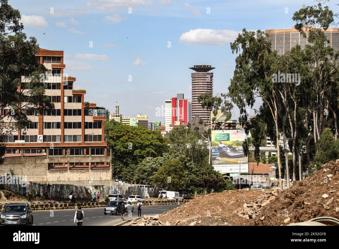 Nairobi City, Kenya - 25 Oct 2022, Commercial high-rise buildings seen ...