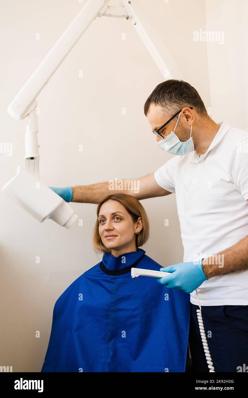 Teeth X Ray Scanning For Detect Toothache And Treat Roots Dentist Do X