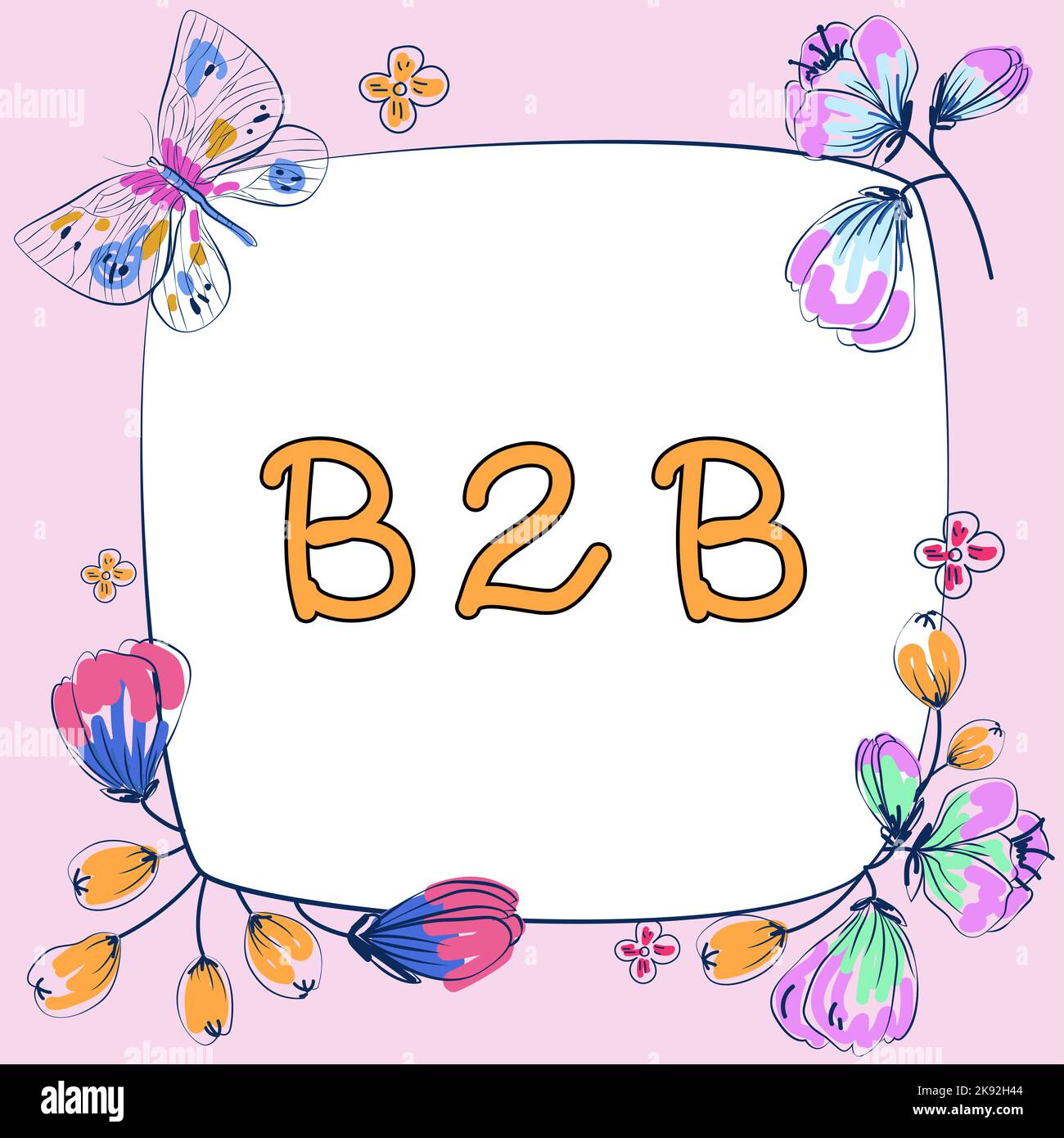 Inspiration showing sign B2B. Business showcase business to business between companies such as ...