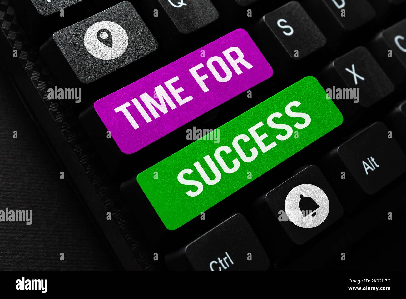 Hand writing sign Time For Success. Concept meaning business financial ...