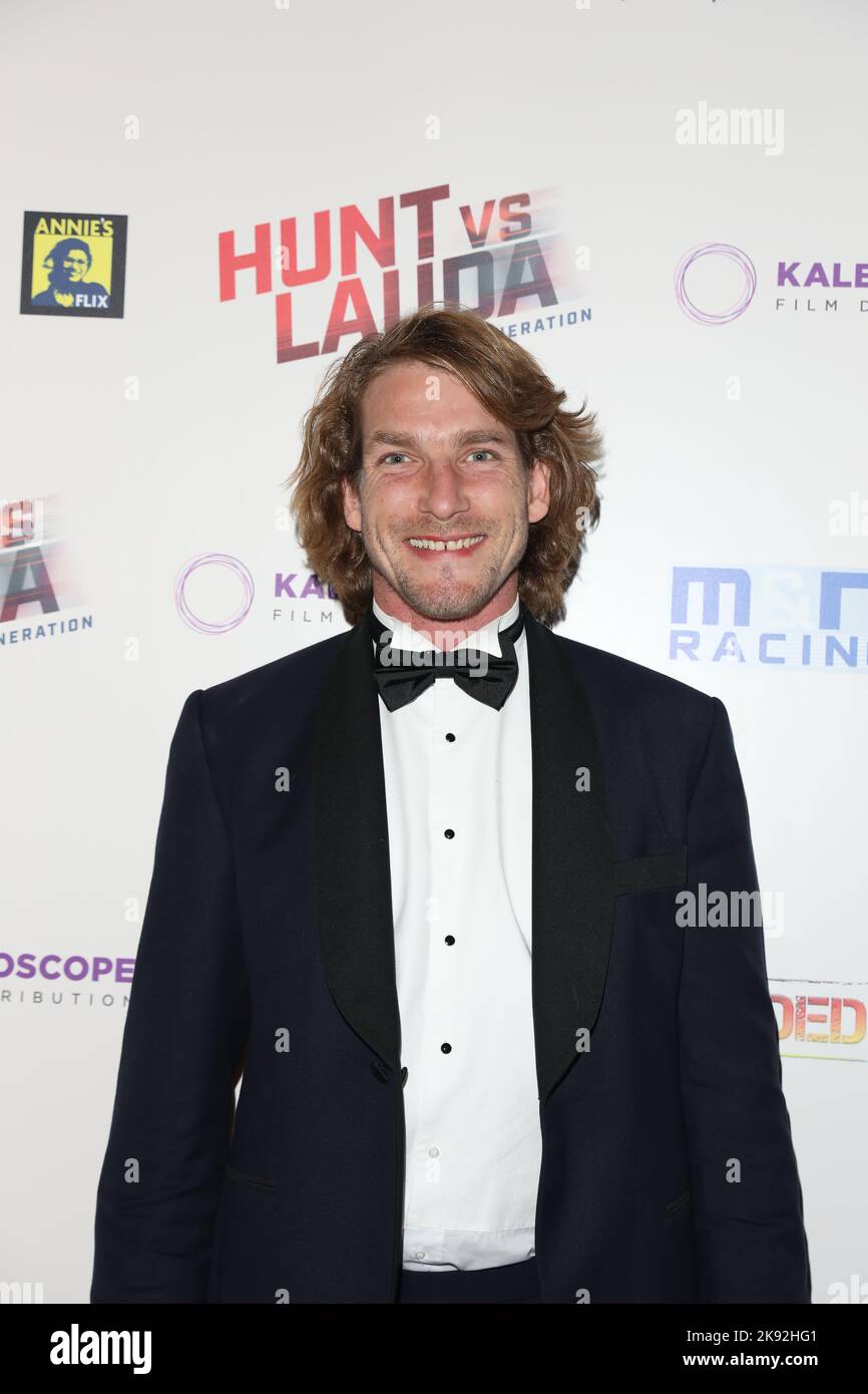 London, UK, 25/10/2022, Freddie Hunt and Aimee Watts attend the World ...