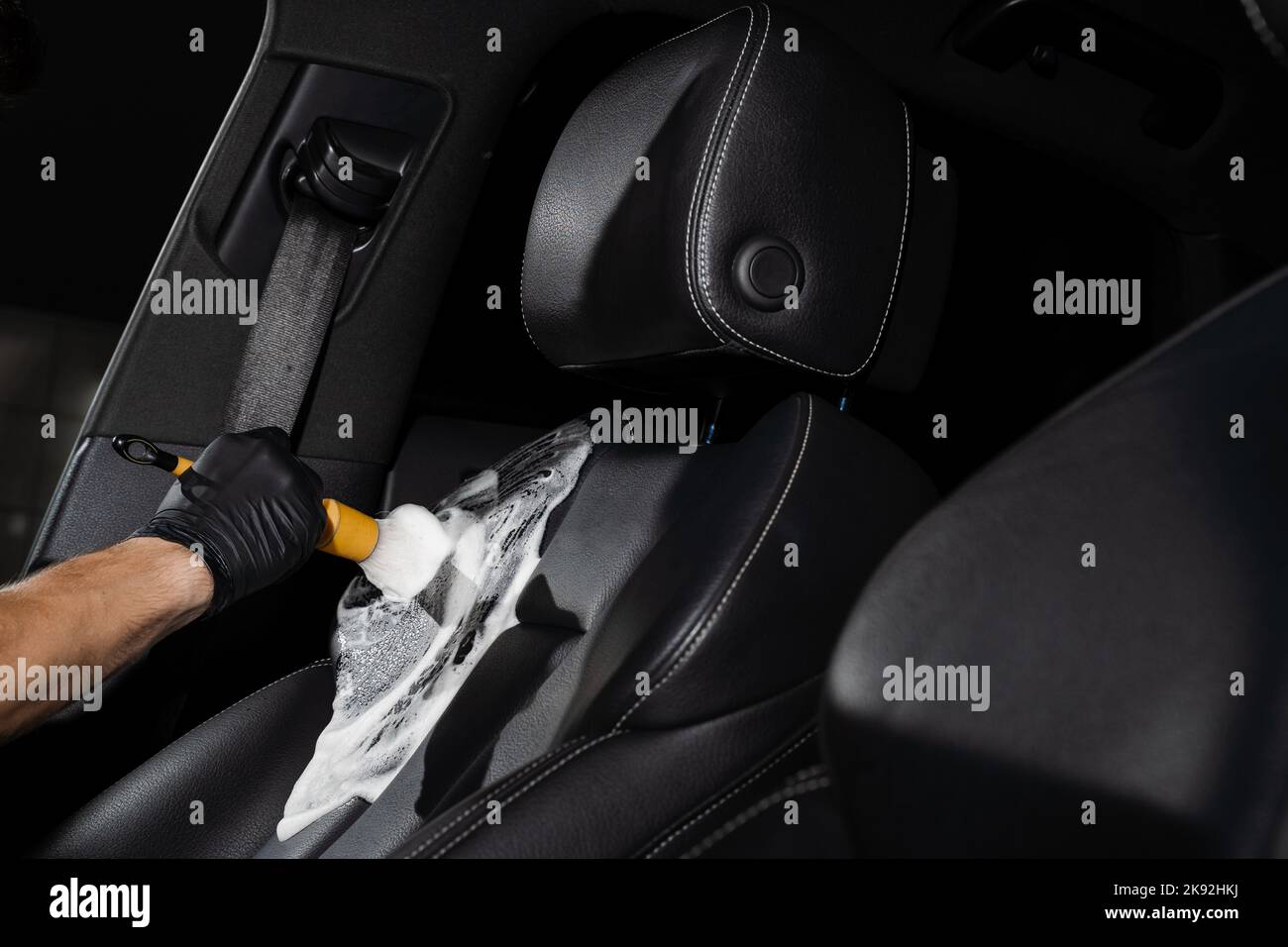 Applying foam leather detailing hi-res stock photography and images - Alamy
