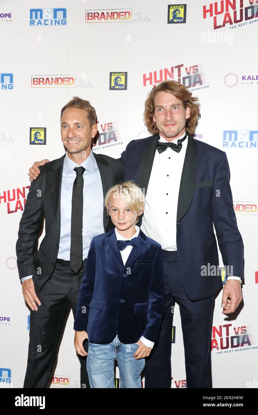 London, UK, 25/10/2022, Freddie Hunt and Mathias Lauda attend the World ...