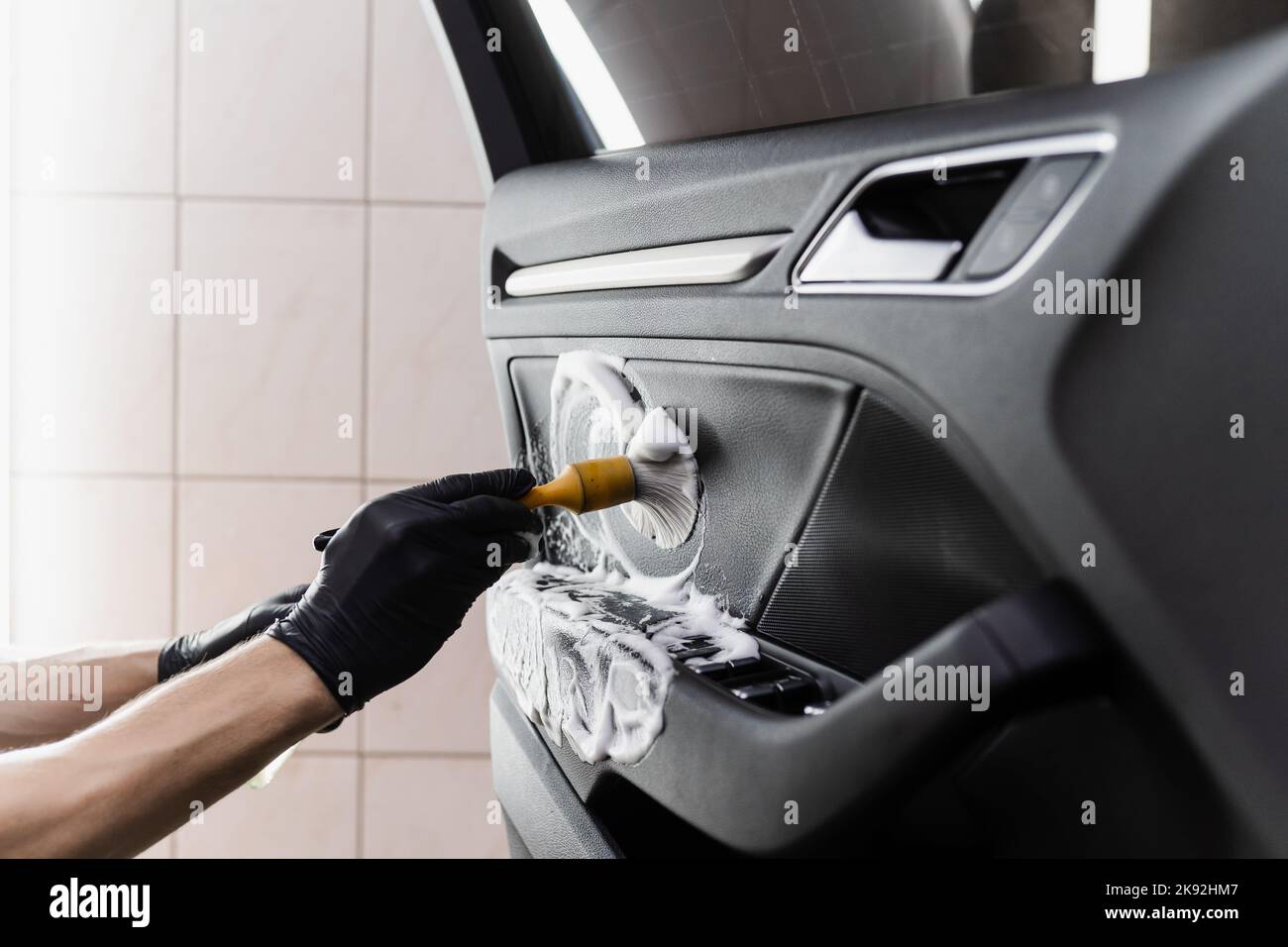 Car door and handle and hand and glove hi-res stock photography and ...