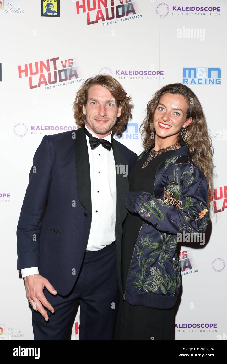 London, UK, 25/10/2022, Freddie Hunt and Aimee Watts attend the World ...