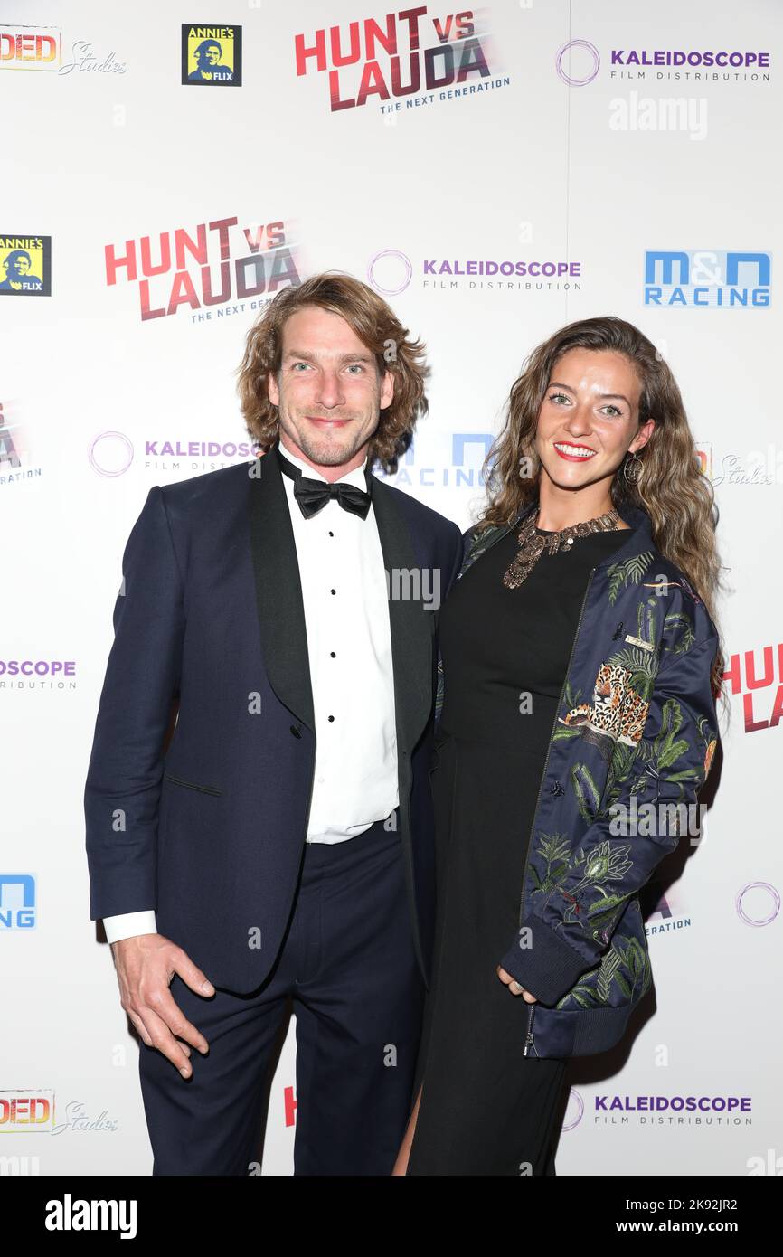 London, UK, 25/10/2022, Freddie Hunt and Aimee Watts attend the World ...