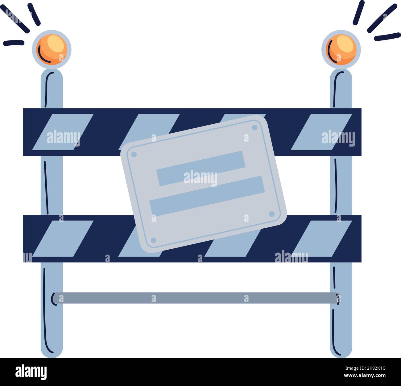 construction barricade fence Stock Vector Image & Art - Alamy