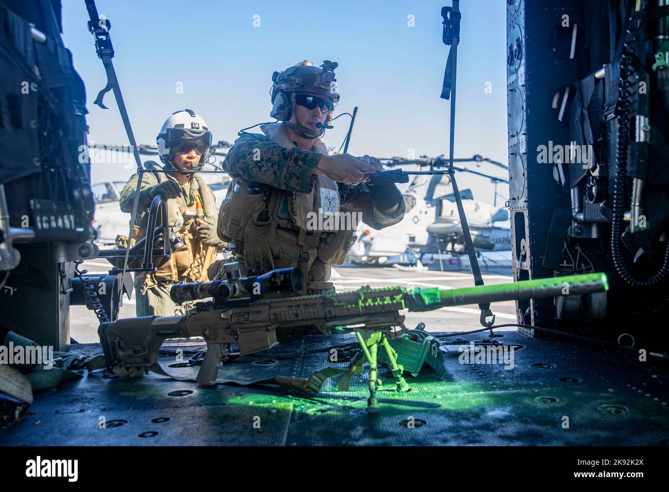 PACIFIC OCEAN (Aug. 31, 2022) - U.S. Marine Corps Sgt. Zachary Dugger ...