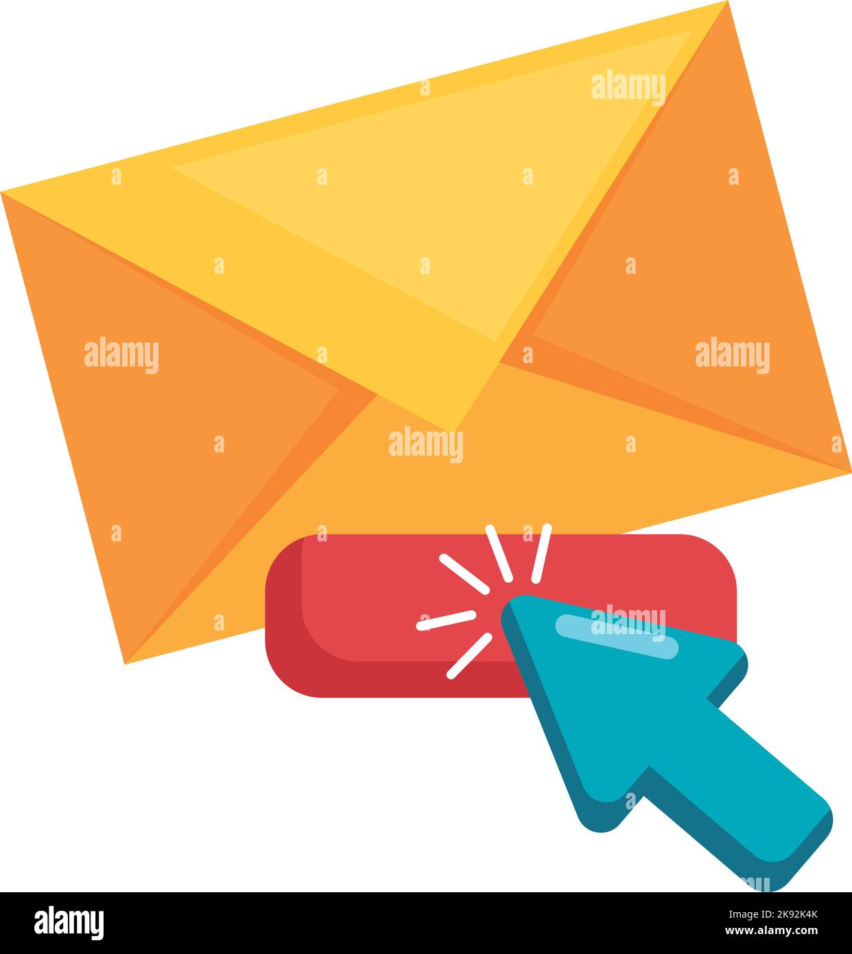 envelope email with cursor Stock Vector Image & Art - Alamy