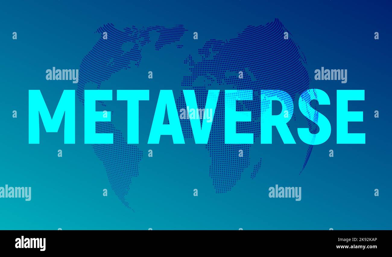 Metaverse background game 3d abstract cyber technology logo. Futuristic ...