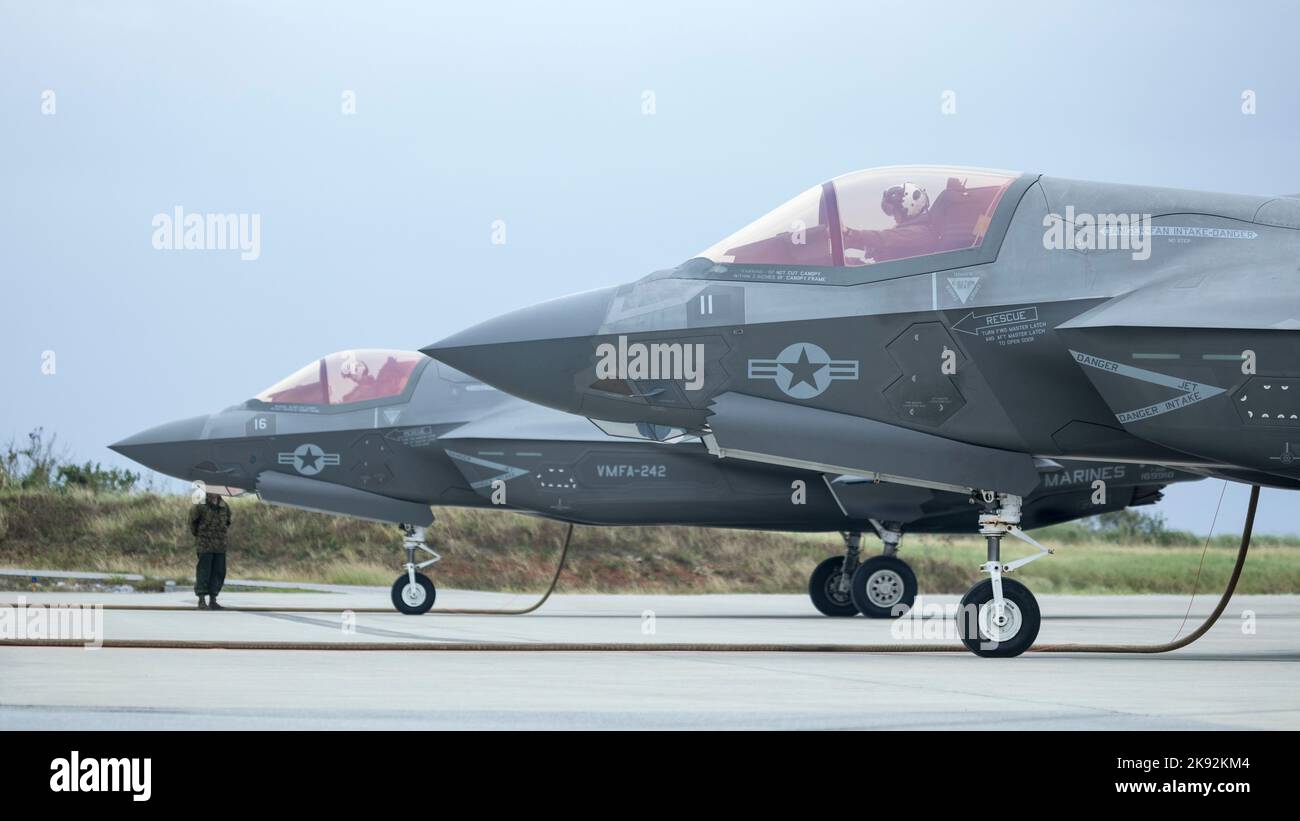 U.S. Marine Corps F-35B Lightning II aircraft with Marine Fighter ...