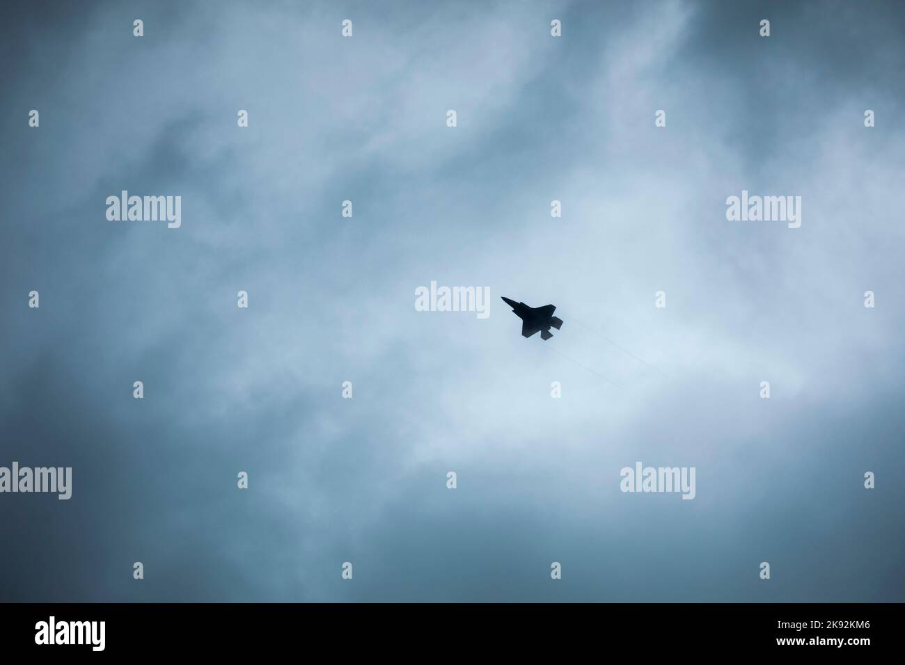 A U.S. Marine Corps F-35B Lightning II aircraft with Marine Fighter ...