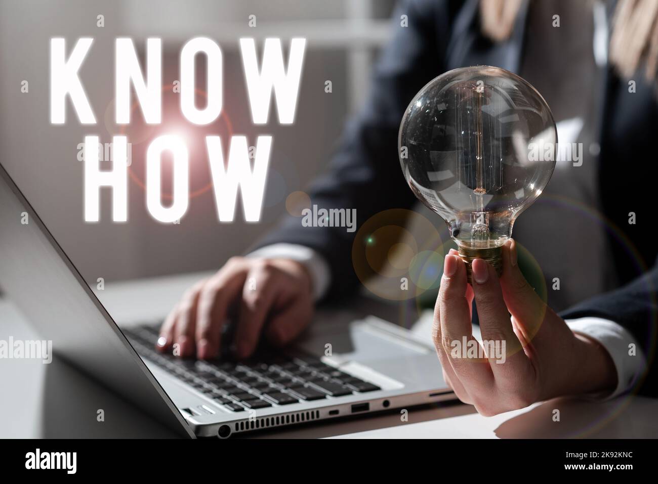 Writing displaying text Know How. Business idea The process to learn of ...
