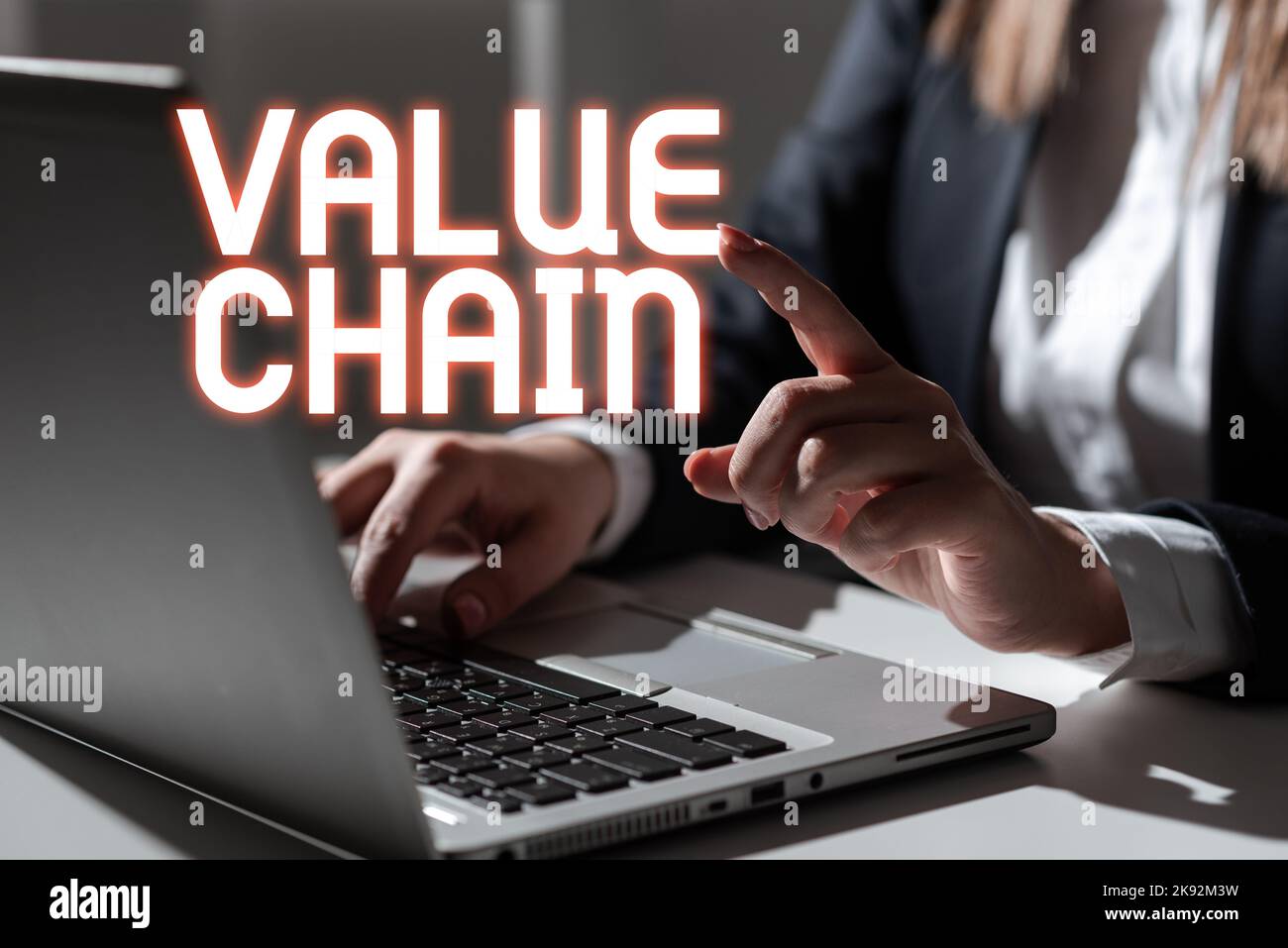 Handwriting Text Value Chain Business Idea Set Of Functional