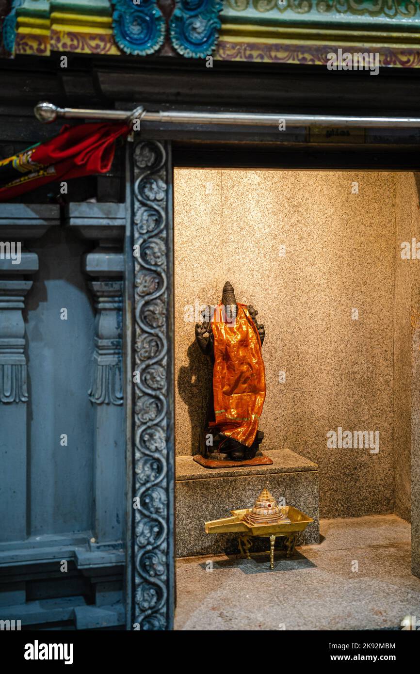 London, UK. 24th Oct, 2022. A statue of Goddess Lakshmi sits in a ...