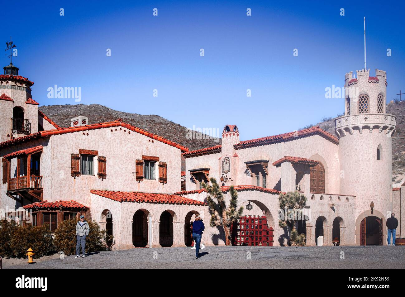 Scotty's Castle in Death Valley National Park in California Stock Photo ...