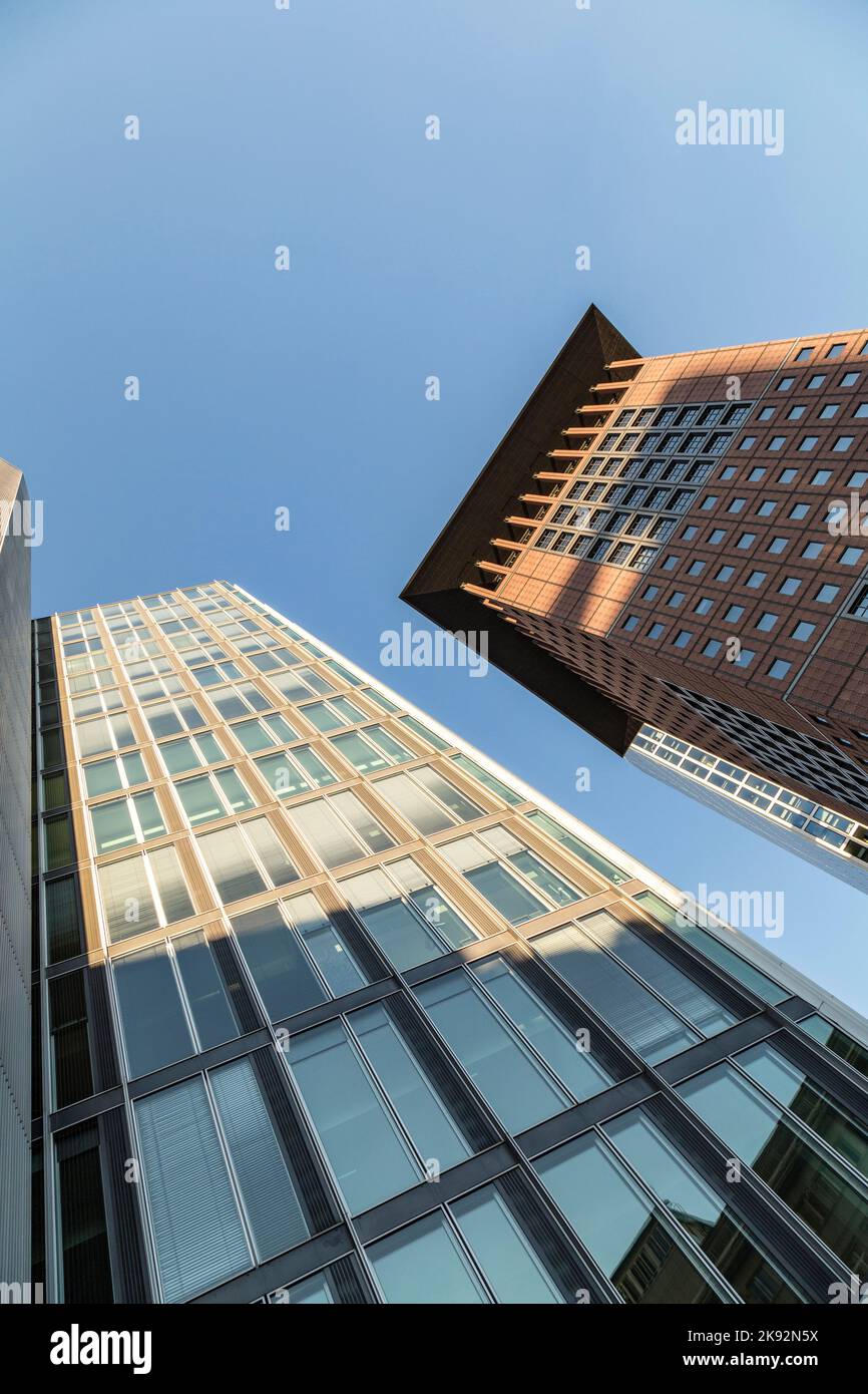 Frankfurt, Germany - July 17, 2016: panorama of Frankfurt am Main with ...